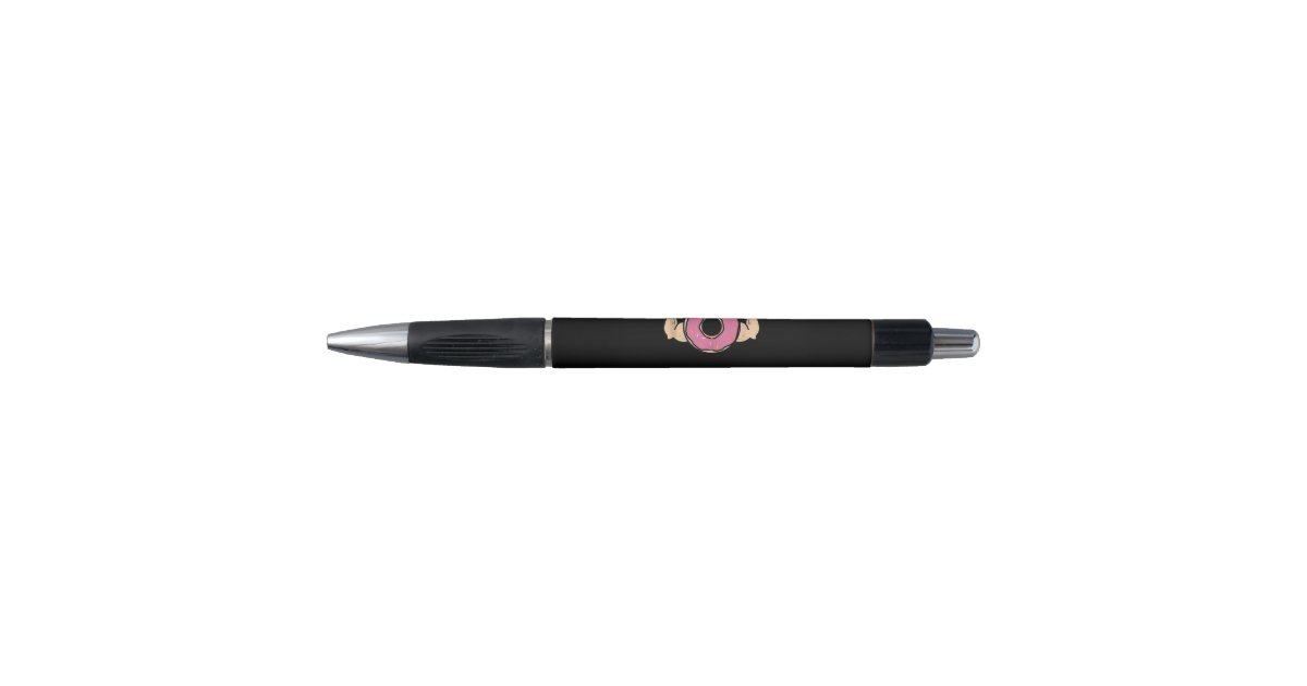 Donut With Muscles Cute Gym Doughnut Addiction Pen | Zazzle