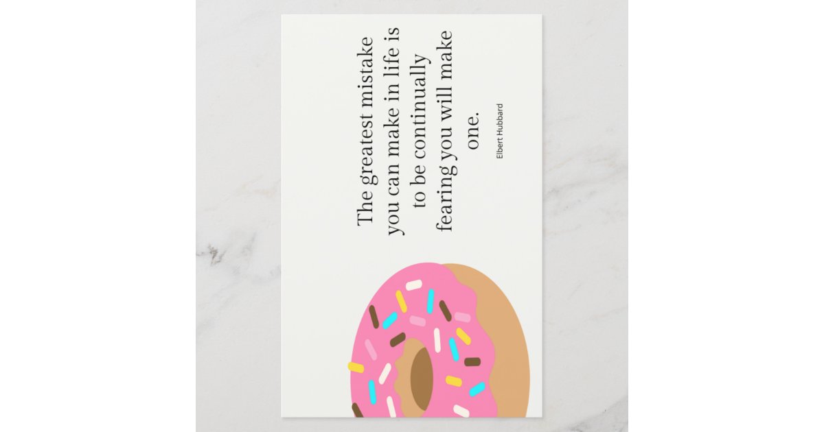 Donut Worry Habit Tracker | Zazzle