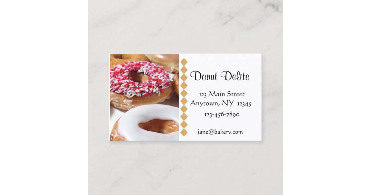 Donuts Business Card | Zazzle