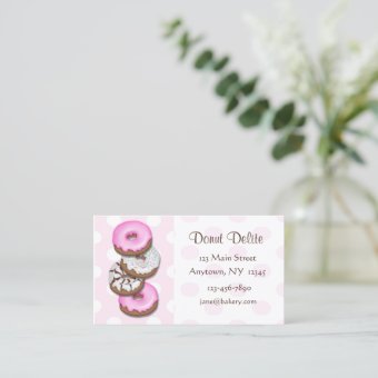 Donuts Business Card | Zazzle