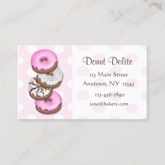 Donuts Business Card | Zazzle.com