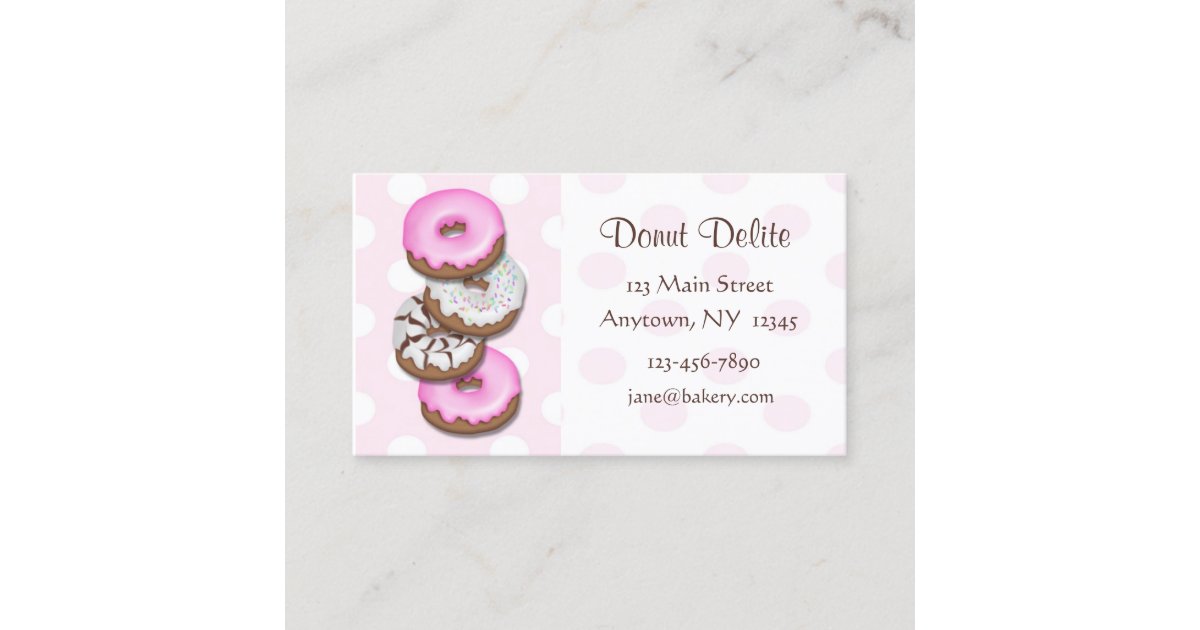 Donuts Business Card | Zazzle