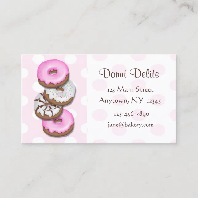 Donuts Business Card | Zazzle