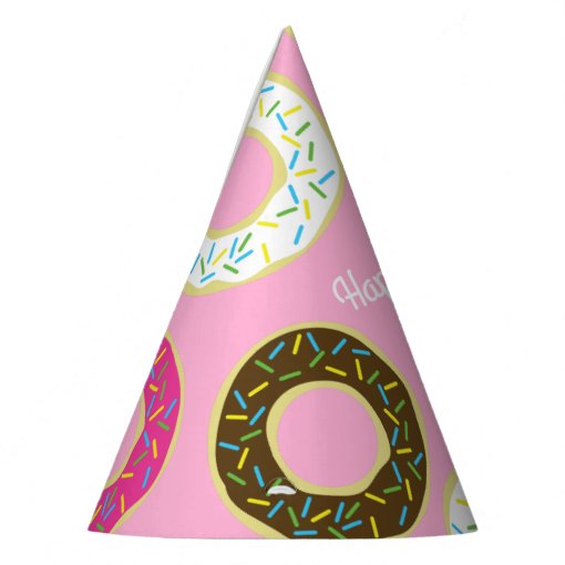 Donuts Colorful Doughnuts1st Birthday Party Theme Party Hat | Zazzle