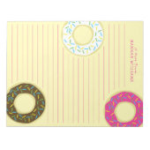 Donuts Cute Kid's Personal Stationary Notepad | Zazzle