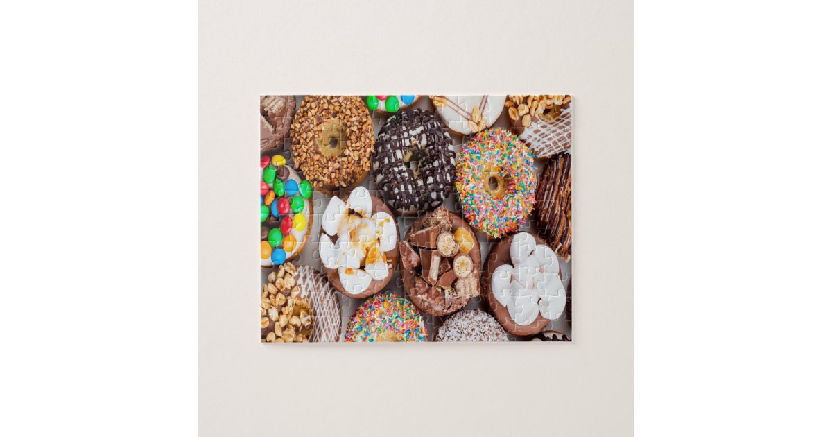 Donuts Marshmallow Jigsaw Puzzle | Zazzle