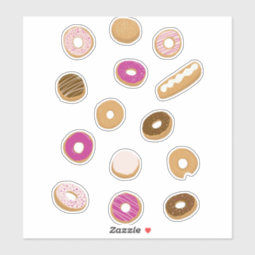 Donuts Sticker | Zazzle