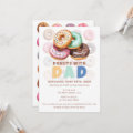 Donuts with Dad Father's Day Celebration Invitation | Zazzle