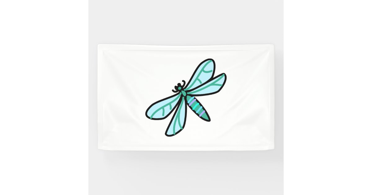 doodle a Dragonfly Banner | Zazzle