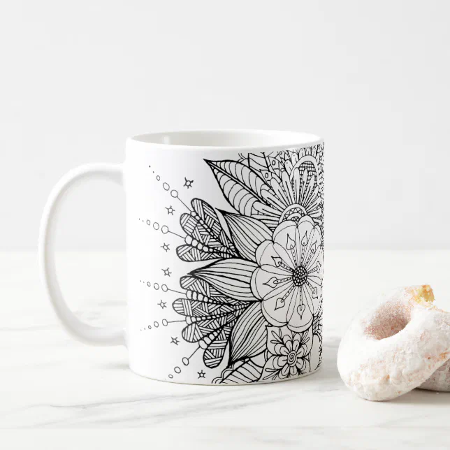 Doodle Art Design #1 on coffee mug | Zazzle