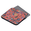 Doodle bugs on coral red laptop sleeve | Zazzle