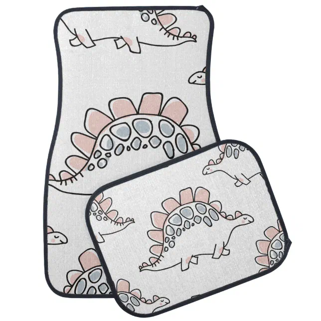 Doodle Dinosaurs: Hand Drawn Fun. Car Floor Mat | Zazzle
