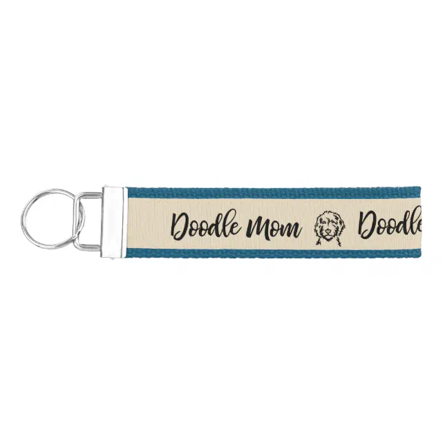 Doodle Mom Wrist Keychain | Zazzle
