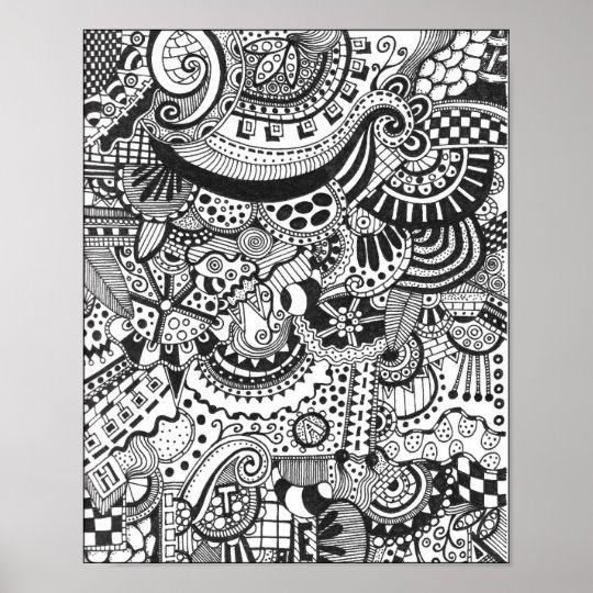 DOODLE POSTER | Zazzle.com