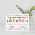 Doodle Santa's Helpers Office Friendsmas Party Invitation | Zazzle