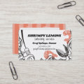 Doodle shrimp seafood chef catering business card | Zazzle