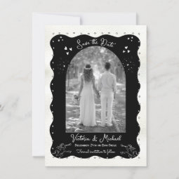 Doodle Sketch Cherub Funky Save the Date Arch Invitation | Zazzle