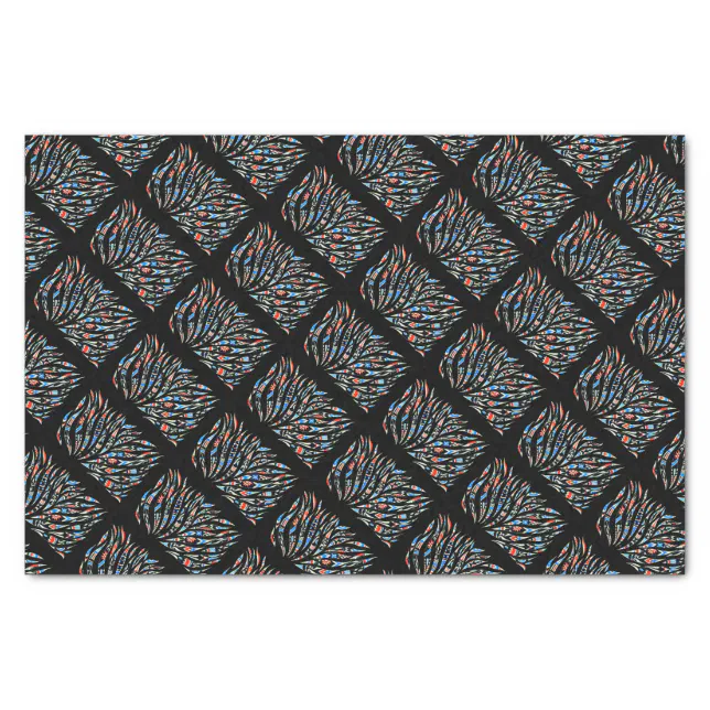 Doodles Scribble Black Pattern Tissue Paper | Zazzle