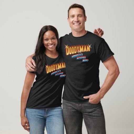 DoodyMan America's Pooper Hero T-Shirt | Zazzle
