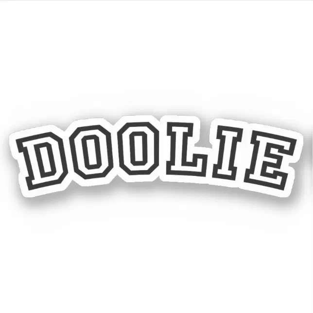 DOOLIE STICKER | Zazzle