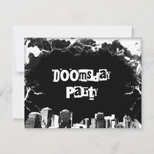 Doomsday Party Specialty Invitation | Zazzle