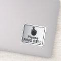 Door Bell Sign Sticker | Zazzle