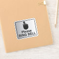 Door Bell Sign Sticker | Zazzle