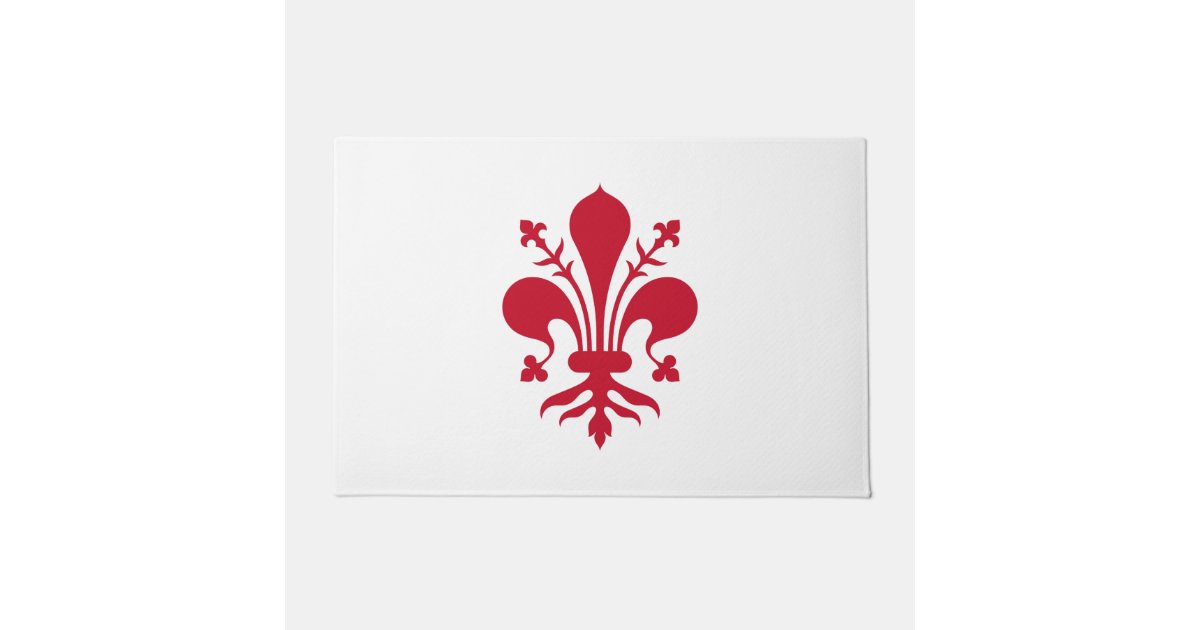 Door Mat with Flag of Florence, Italy | Zazzle