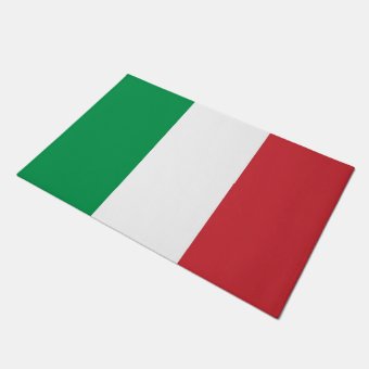 Door Mat with Flag of Italy | Zazzle