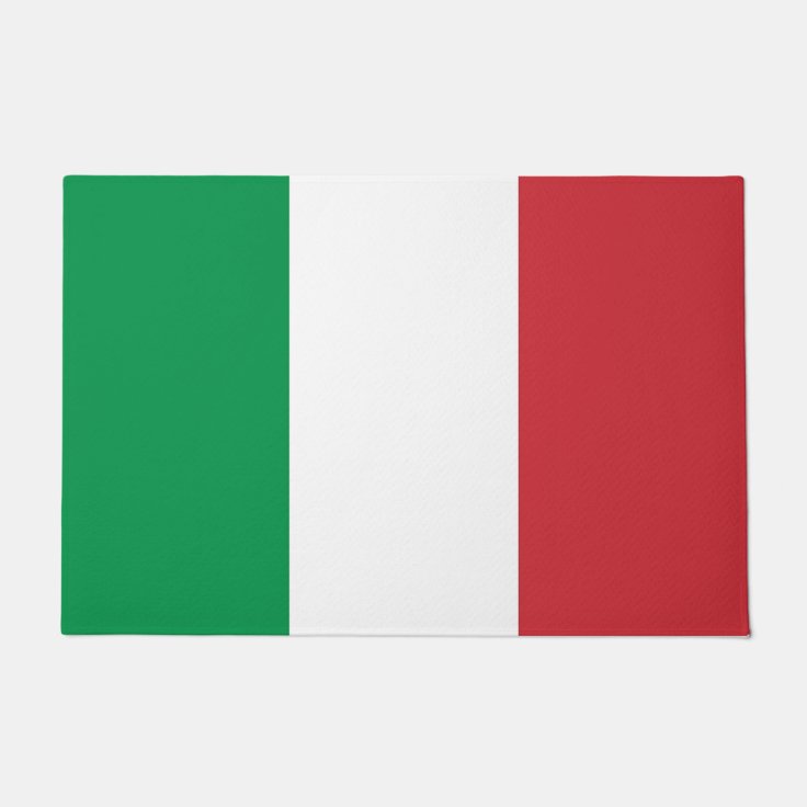Door Mat with Flag of Italy | Zazzle