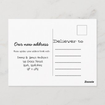 Door New Address Announcement Postcard | Zazzle