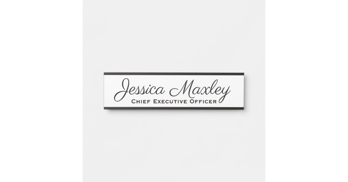 Door Signs for Office Simple Modern Business Sign | Zazzle