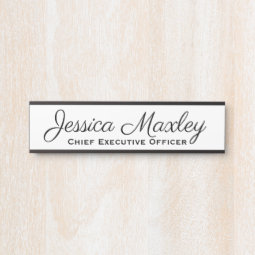 Door Signs for Office Simple Modern Business Sign | Zazzle