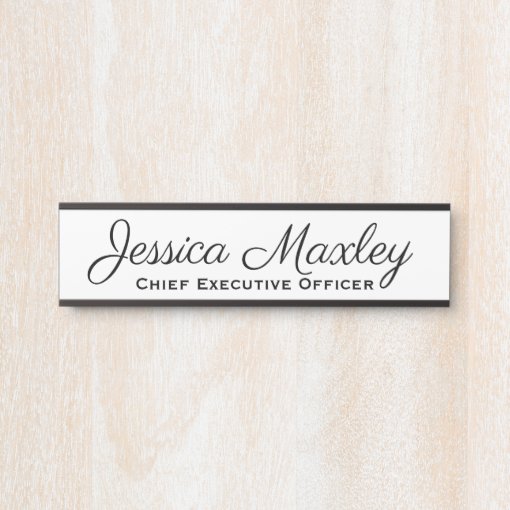 Door Signs for Office Simple Modern Business Sign | Zazzle
