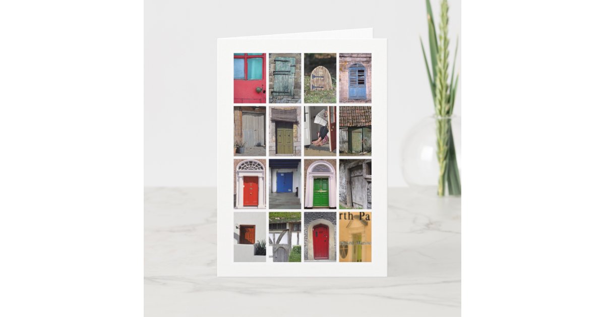 Doors greetings card | Zazzle