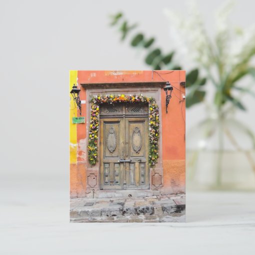 Doors of San Miguel De Allende Mexico Historic Postcard | Zazzle