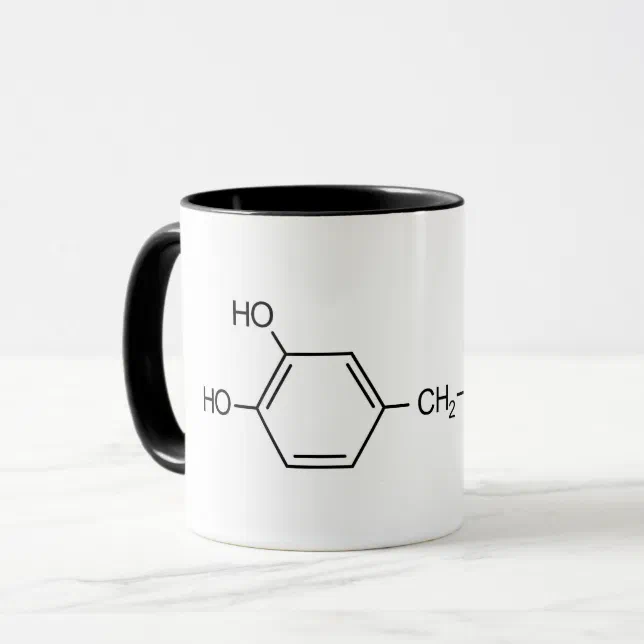dopamine chemical formula drug dope chemistry elem mug | Zazzle