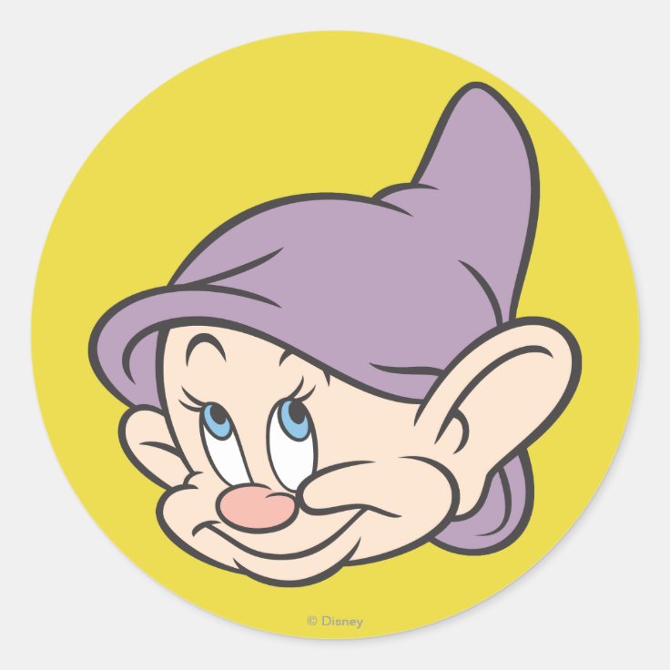 Dopey 2 classic round sticker | Zazzle