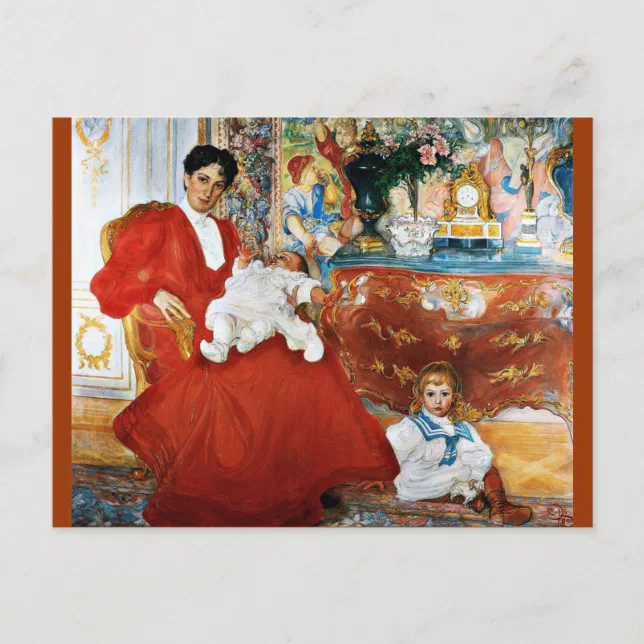 Dora Lamm and Her Sons Postcard | Zazzle