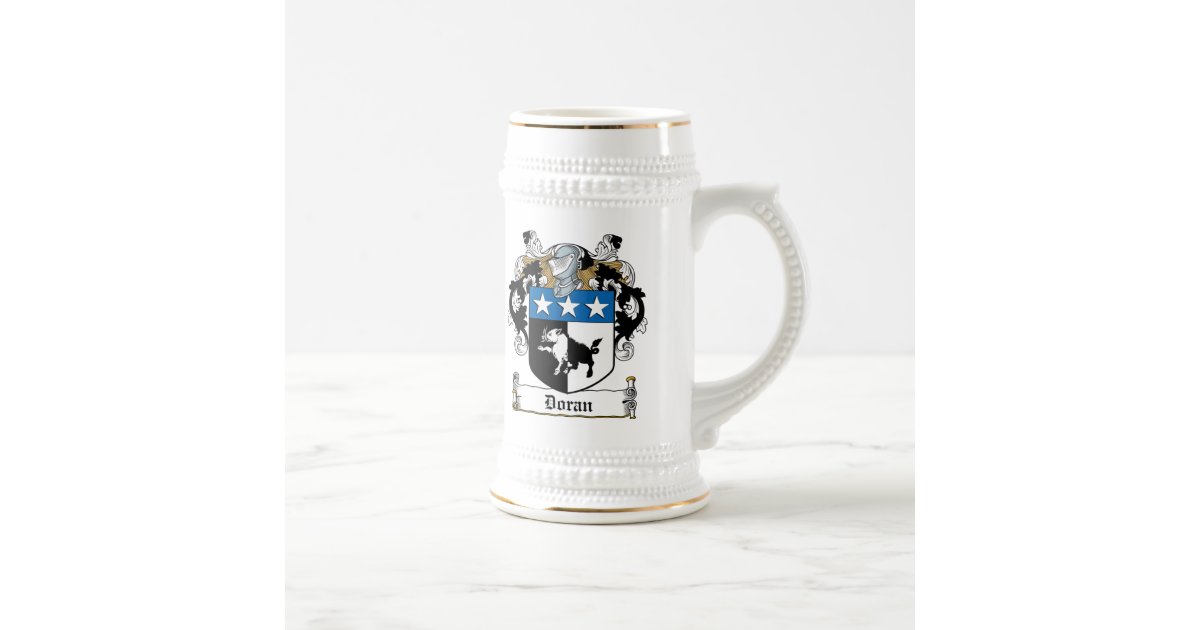 Doran Family Crest Beer Stein | Zazzle