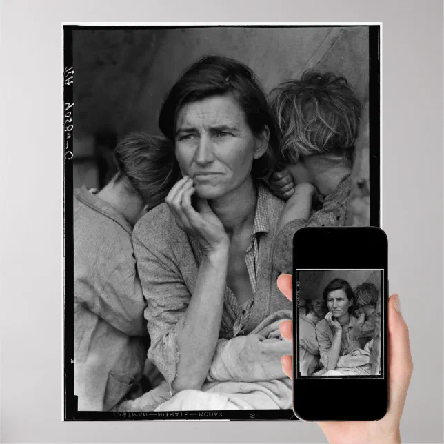 Dorothea Lange's Migrant Mother Florence Thompson Poster | Zazzle