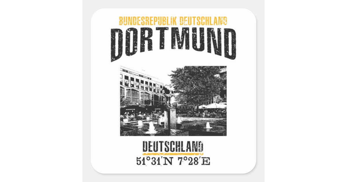 Dortmund Square Sticker | Zazzle