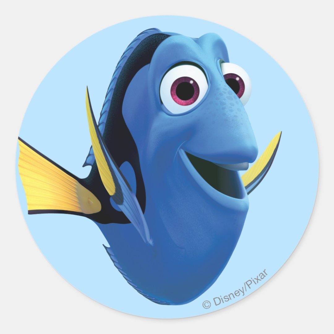 Dory 1 classic round sticker | Zazzle