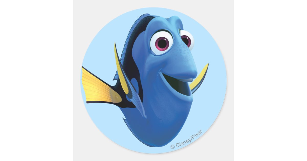 Dory 1 classic round sticker | Zazzle