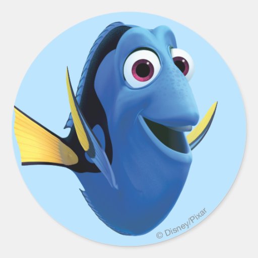 Dory 1 classic round sticker | Zazzle