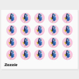 Dory 4 classic round sticker | Zazzle