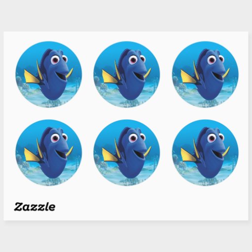 Dory | Finding Dory Classic Round Sticker | Zazzle