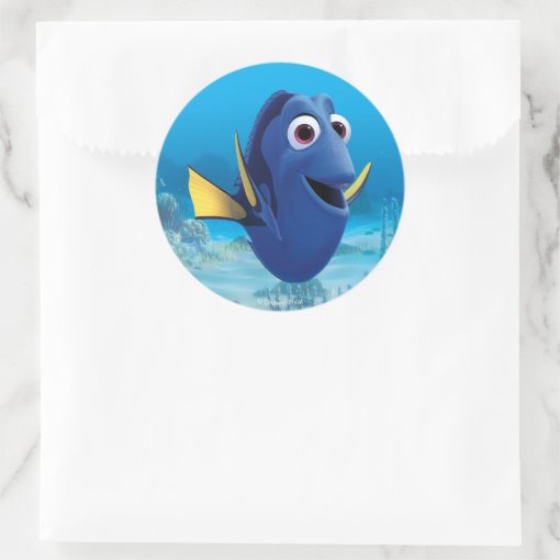Dory | Finding Dory Classic Round Sticker | Zazzle