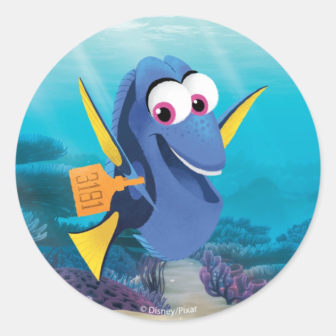 Dory | Finding Who Classic Round Sticker | Zazzle