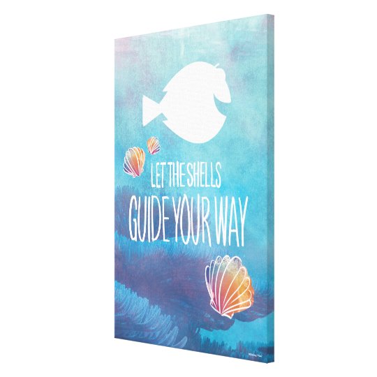 Dory | Let the Shells Guide Your Way Canvas Print | Zazzle.com